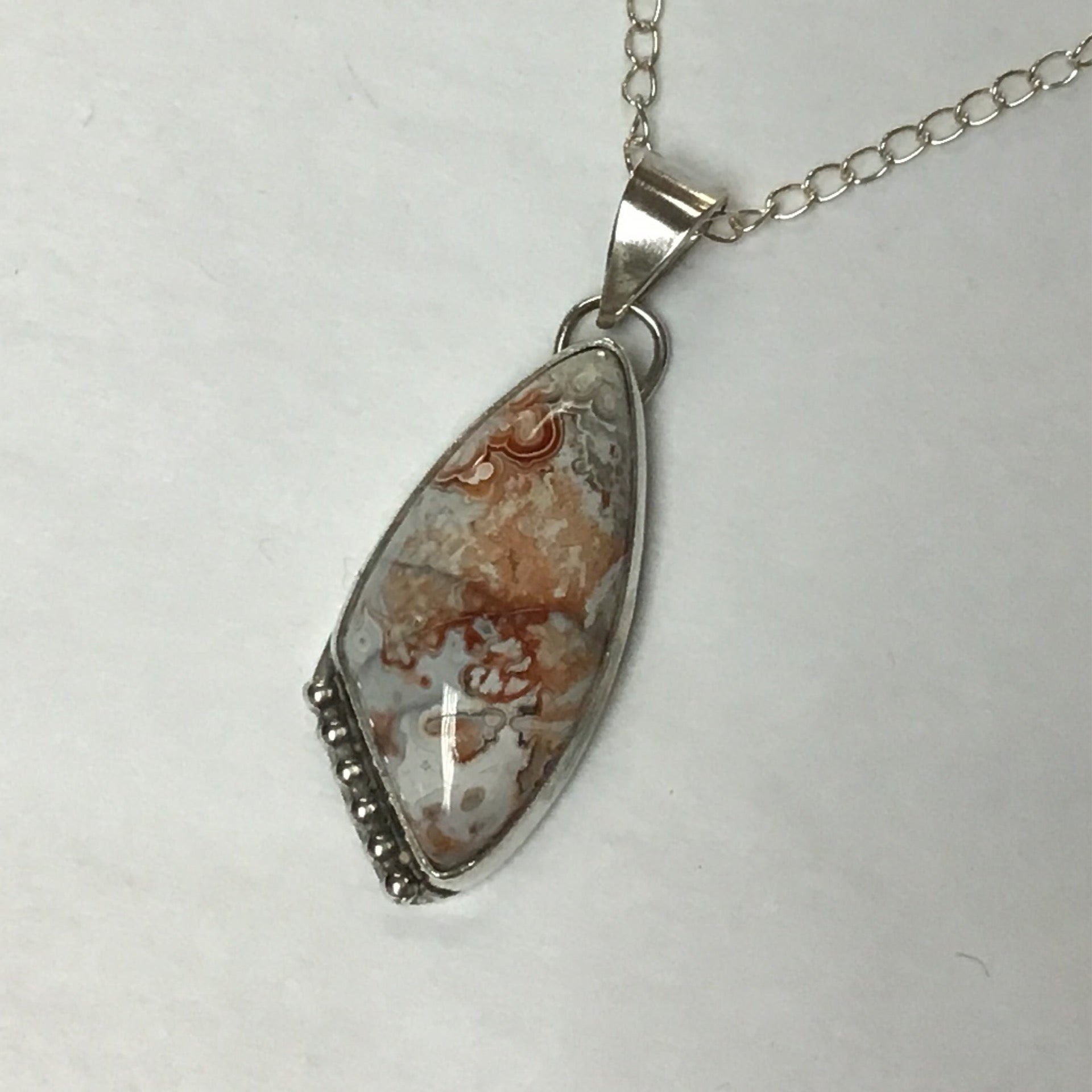 Mexican Lace Agate Necklace | Maine Jewelry & Art